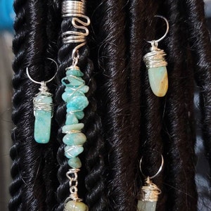 4 Piece Crystal Loc Jewelry Set. Dreadlock Hair Ring Accessories, Beads ...