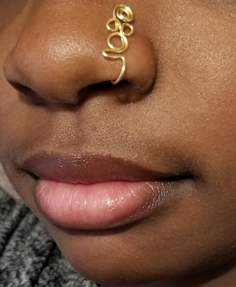 The All Cuff Unique Nose Jewelry Exclusive Nose Ring No | Etsy