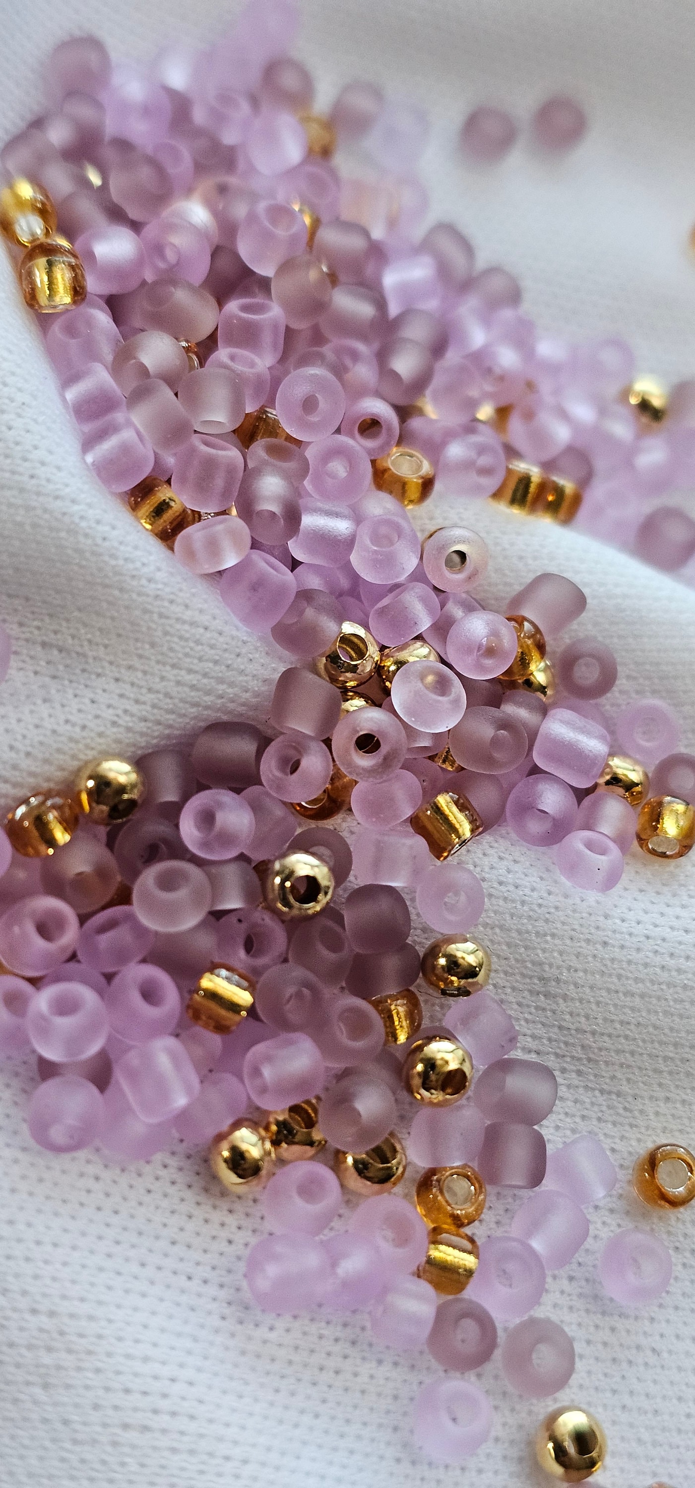 Small Purple & 24kt Gold Plated Metal Loc Sprinkle Beads Mix, Braid ...