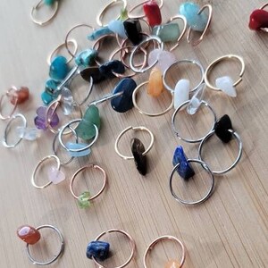 Crystal Hair Rings, Boho Hippie Dreadlock Hair Accessories, Loc Jewelry ...