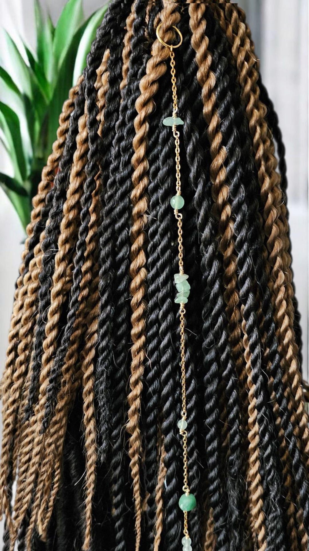 12 Inch Stainless Steel Hair Chain, Crystal Loc Chain, Dreadlock Hair ...
