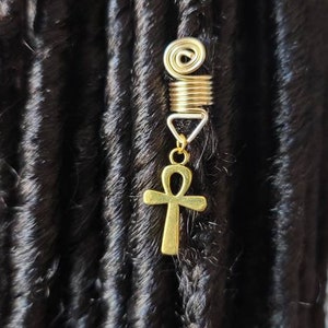 Ankh Loc Jewelry, Dreadlock Hair Accessories, Beads for Braids ...