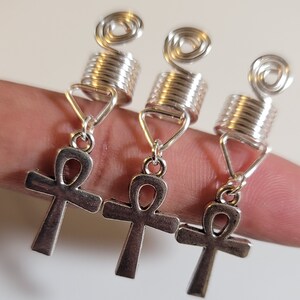 Ankh Loc Jewelry, Dreadlock Hair Accessories, Beads for Braids ...