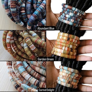 No Wire Dreadlock Loc Ties, Long Cotton Hair Tie, Thick Hair Holder ...