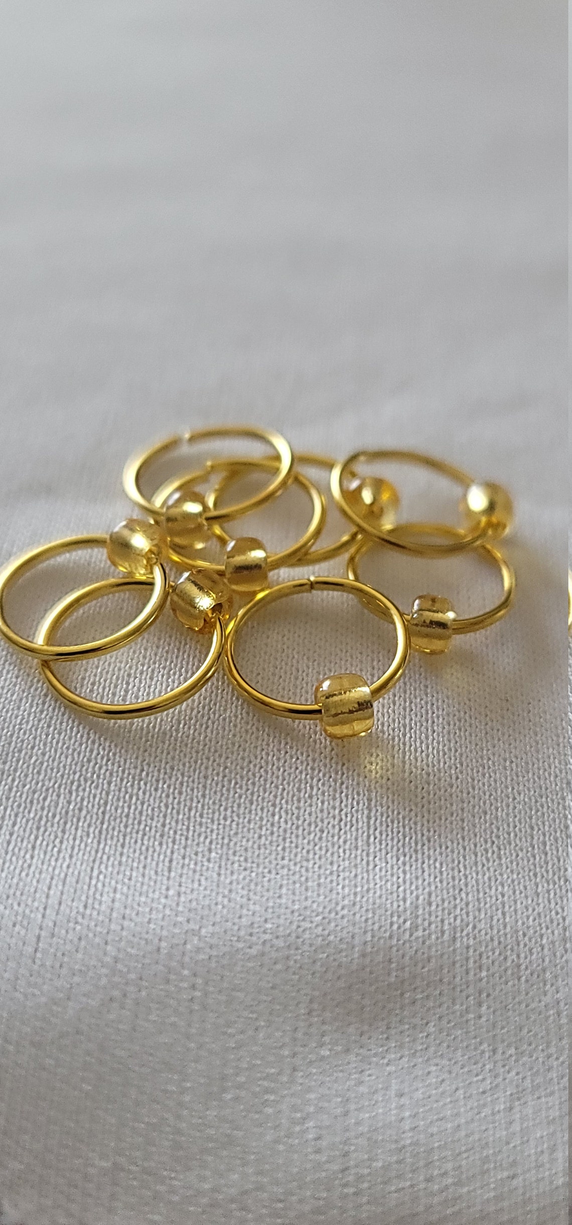 8pcs Gold Hair Rings Dread Rings Loc Jewelry Braid Rings - Etsy