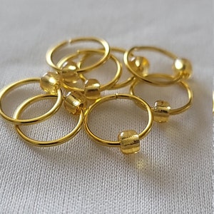 8pcs Gold Hair Rings, Dread Rings Loc Jewelry, Braid Rings, Loc Jewelry ...