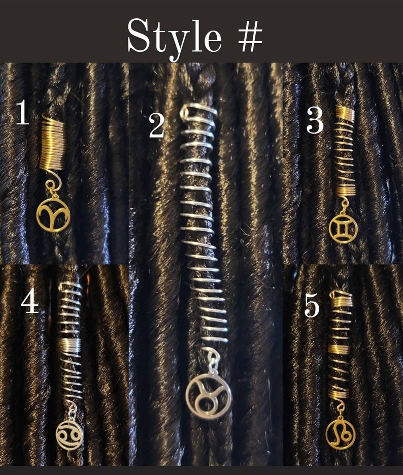 Zodiac Loc Jewelry. Birthday Dreadlock Hair Accessories Beads - Etsy
