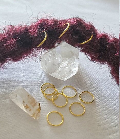 10pcs Hair Rings For Locs Braids & Twists Dread Rings Braid | Etsy