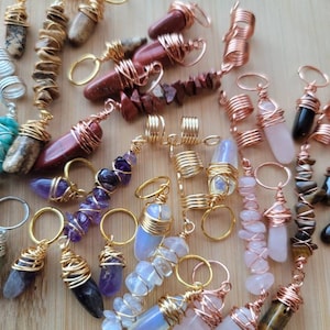 4 Piece Crystal Loc Jewelry Set. Dreadlock Hair Ring Accessories, Beads ...