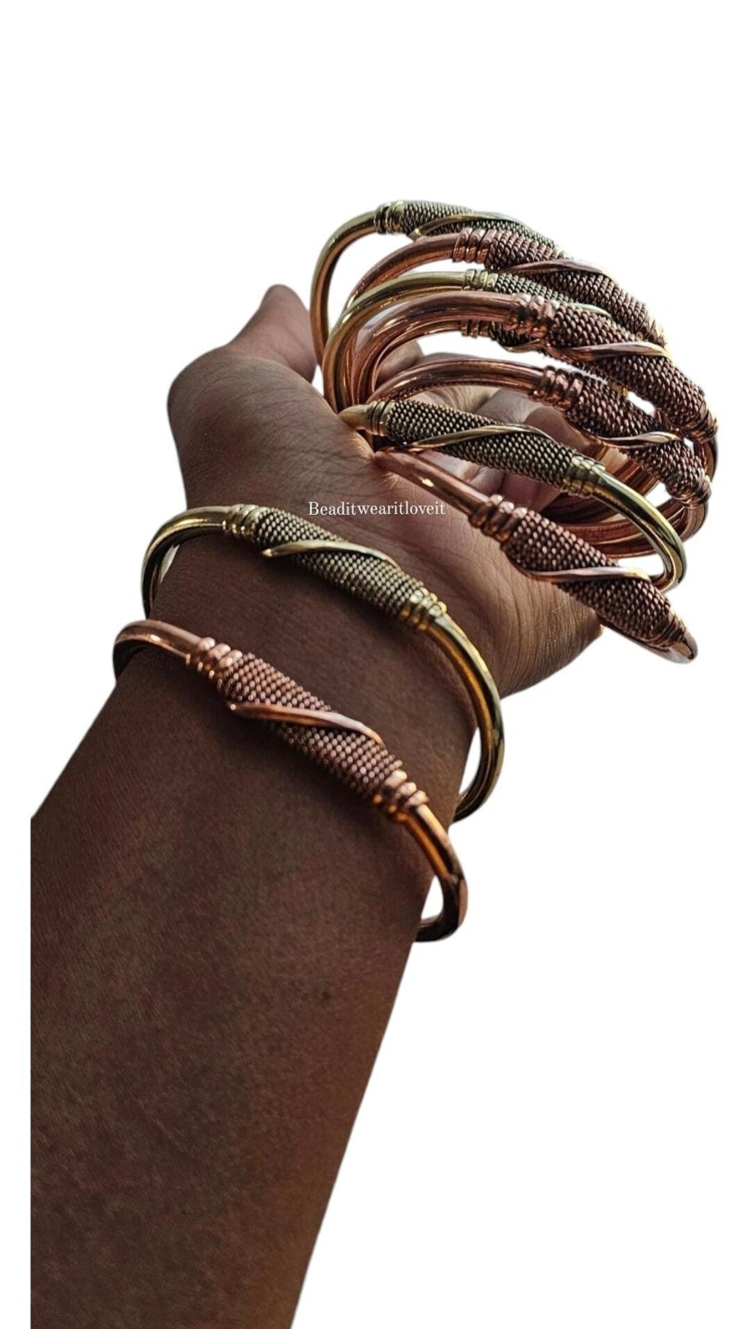 African Brass and Copper Bangles, Adjustable Stackable Bracelets, Raw Brass Cuff Bracelets - Etsy