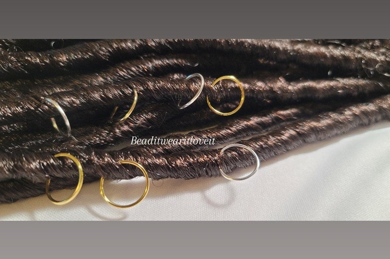 10pcs Hair Rings for Locs Braids & Twists Dread Rings Braid - Etsy