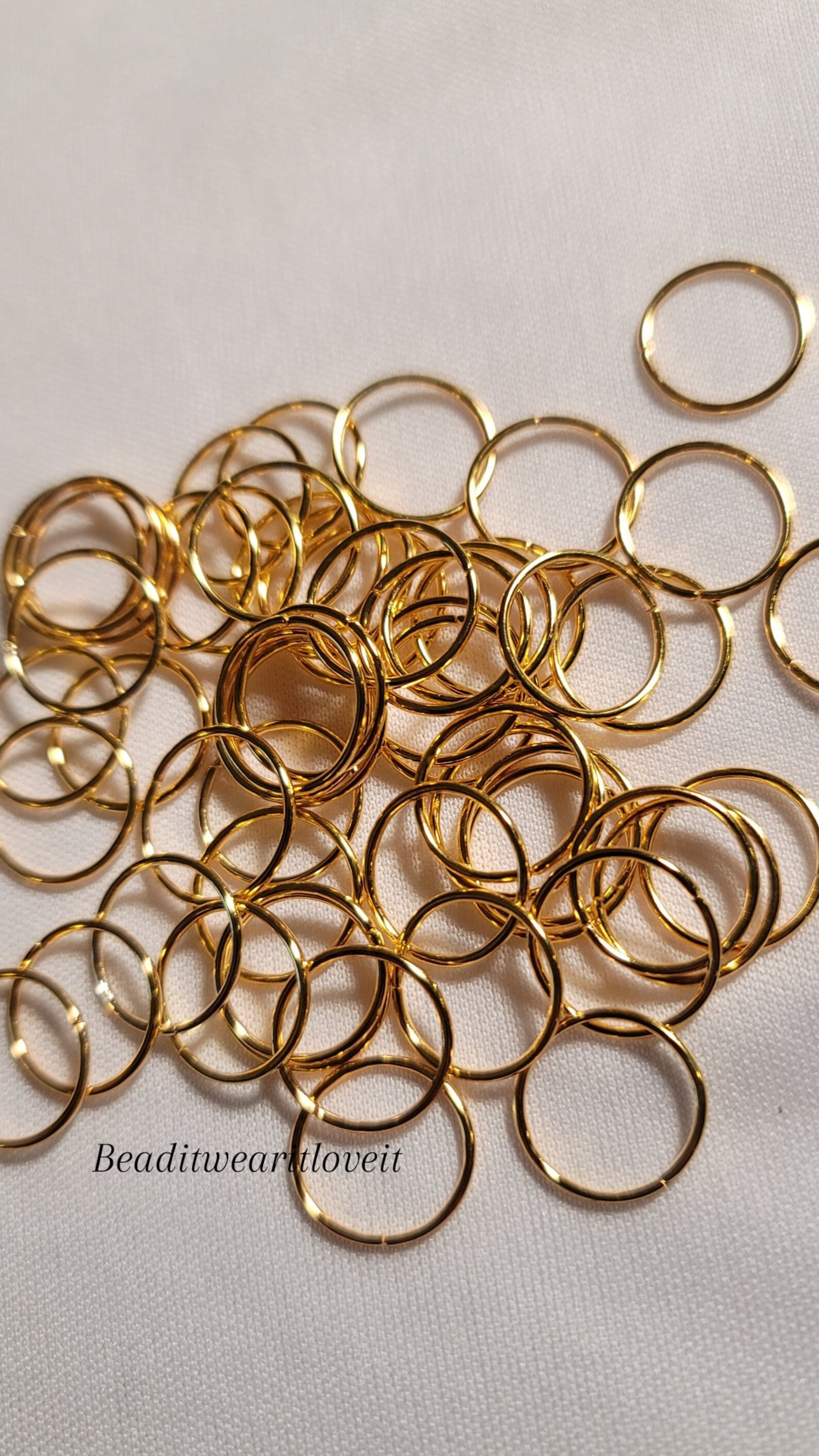 10pcs Gold Hair Rings, Dread Rings Loc Jewelry, Braid Rings, Loc ...