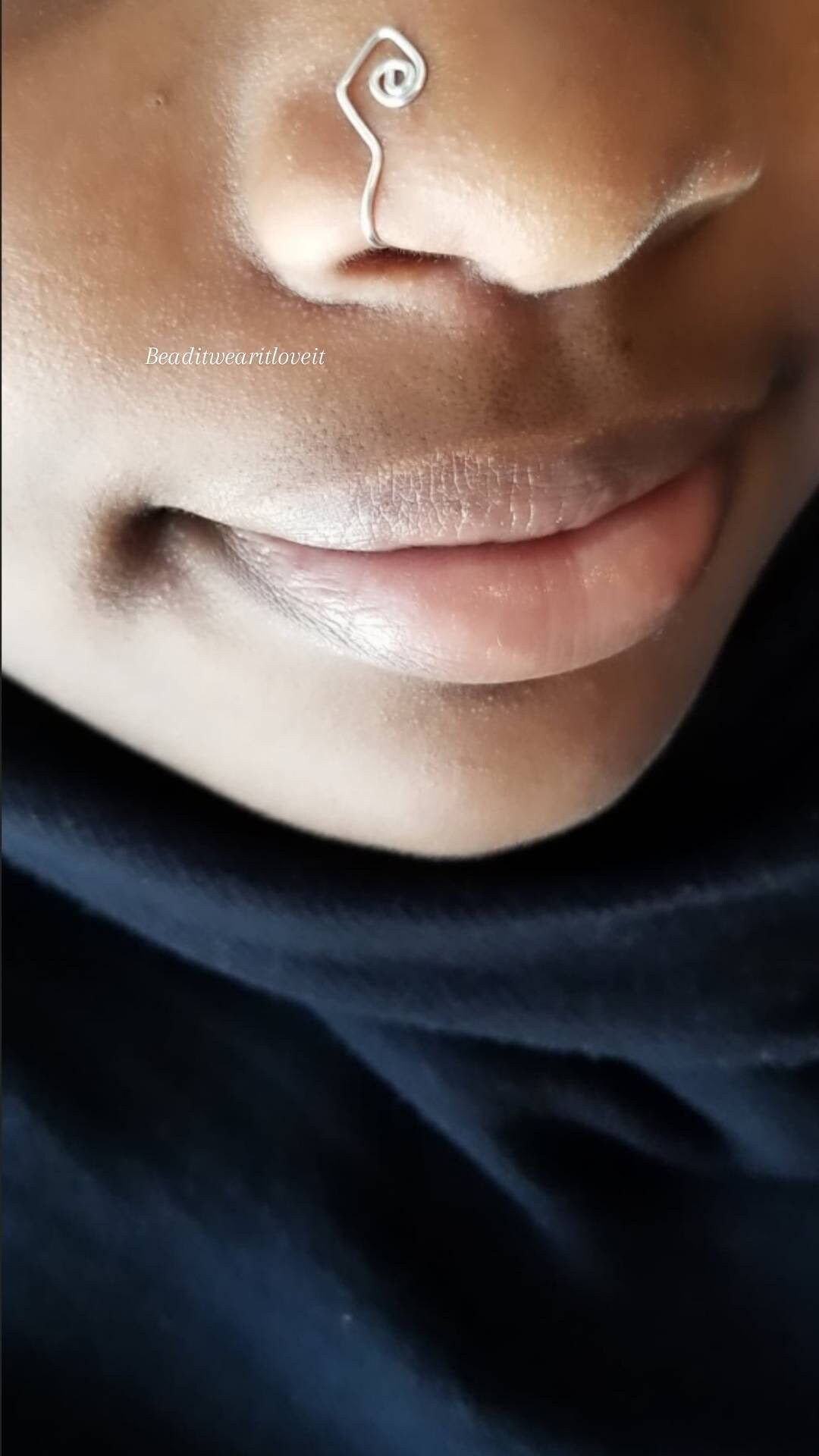 Nose Cuff, Nose Ring No Piercing Needed, the Diamond Cuff - Etsy