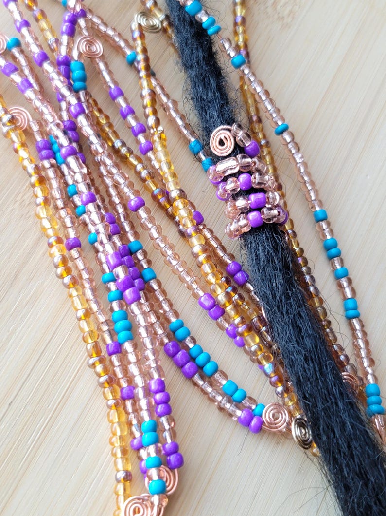 Beaded Loc Sticks, DIY Loc Beads and Braid Jewelry for Dreadlock ...