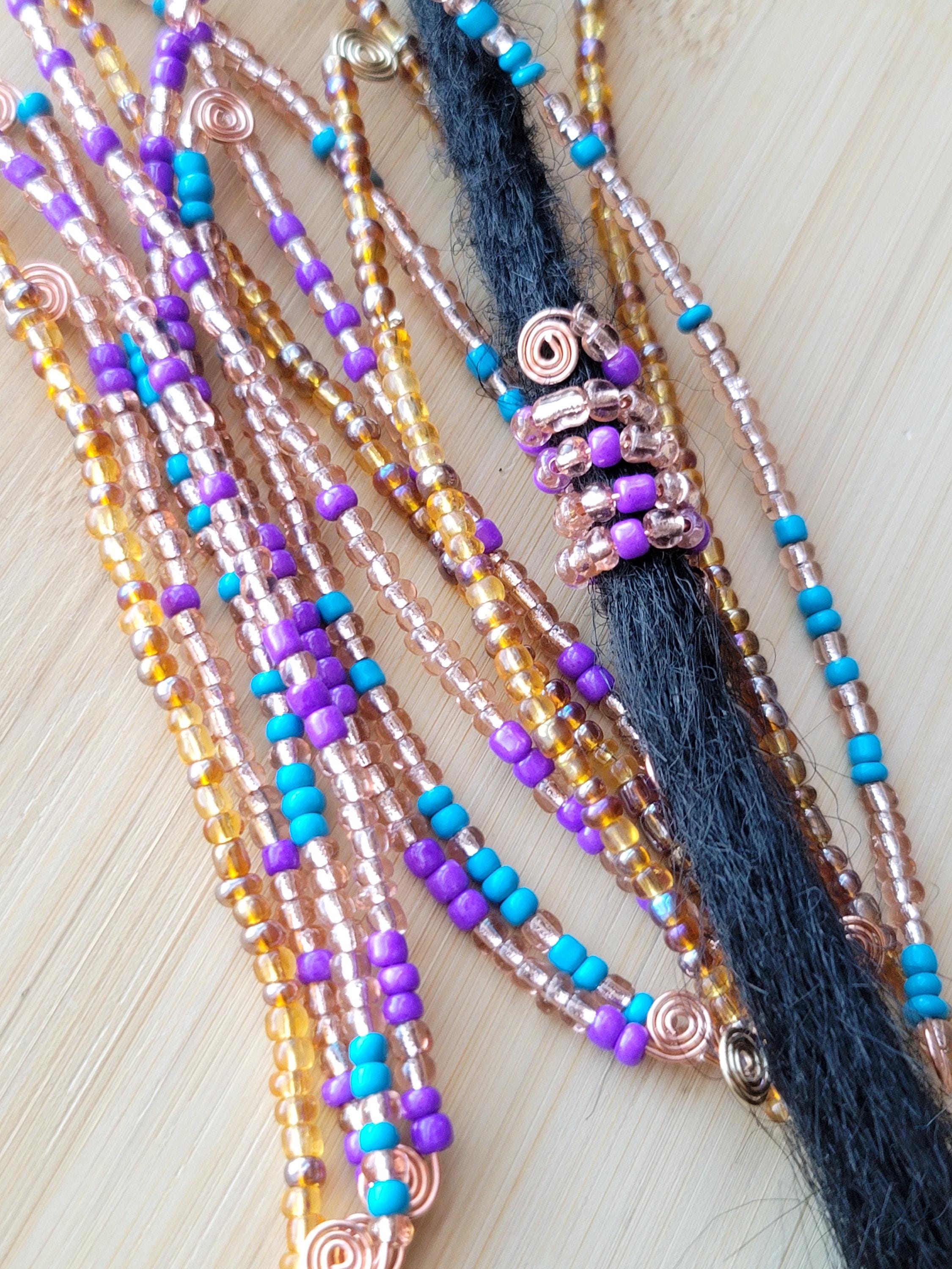 Beaded Loc Sticks, DIY Loc Beads and Braid Jewelry for Dreadlock ...