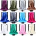Silky Hair Scarf, Solid Color Multi Functional Satin Scarf, Square Neck ...