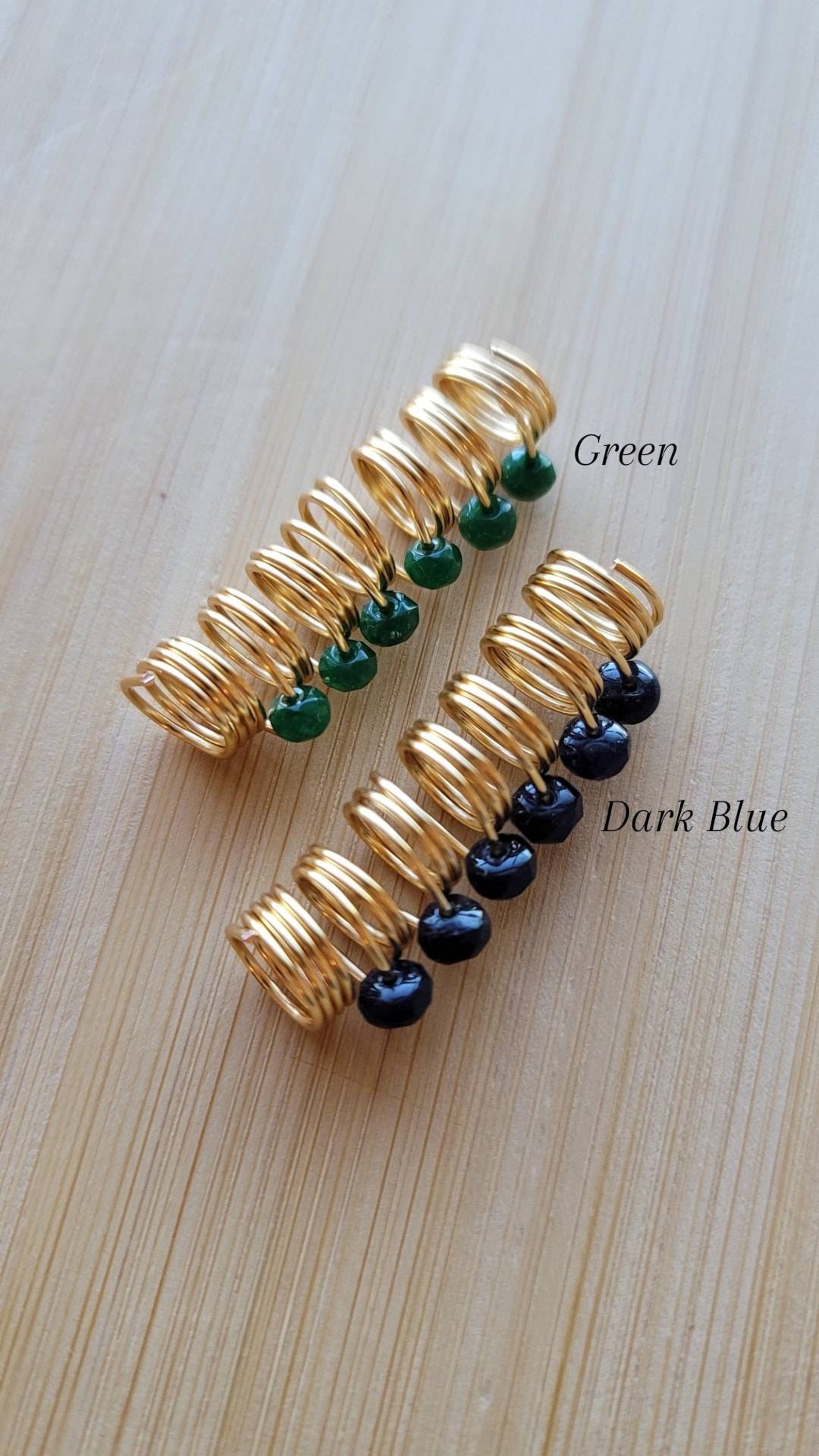 Jade Crystal Loc Jewelry. Dreadlock Hair Accessories Beads | Etsy