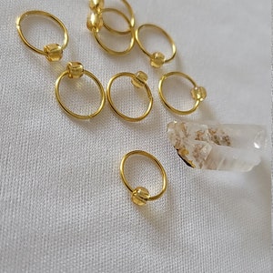 8pcs Gold Hair Rings Dread Rings Loc Jewelry Braid Rings | Etsy