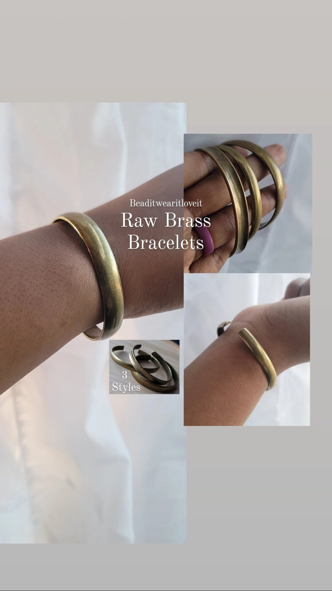 Raw African Brass Bangles, Adjustable Copper Stackable Bracelets, Bohemian Cuff Bracelets - Etsy