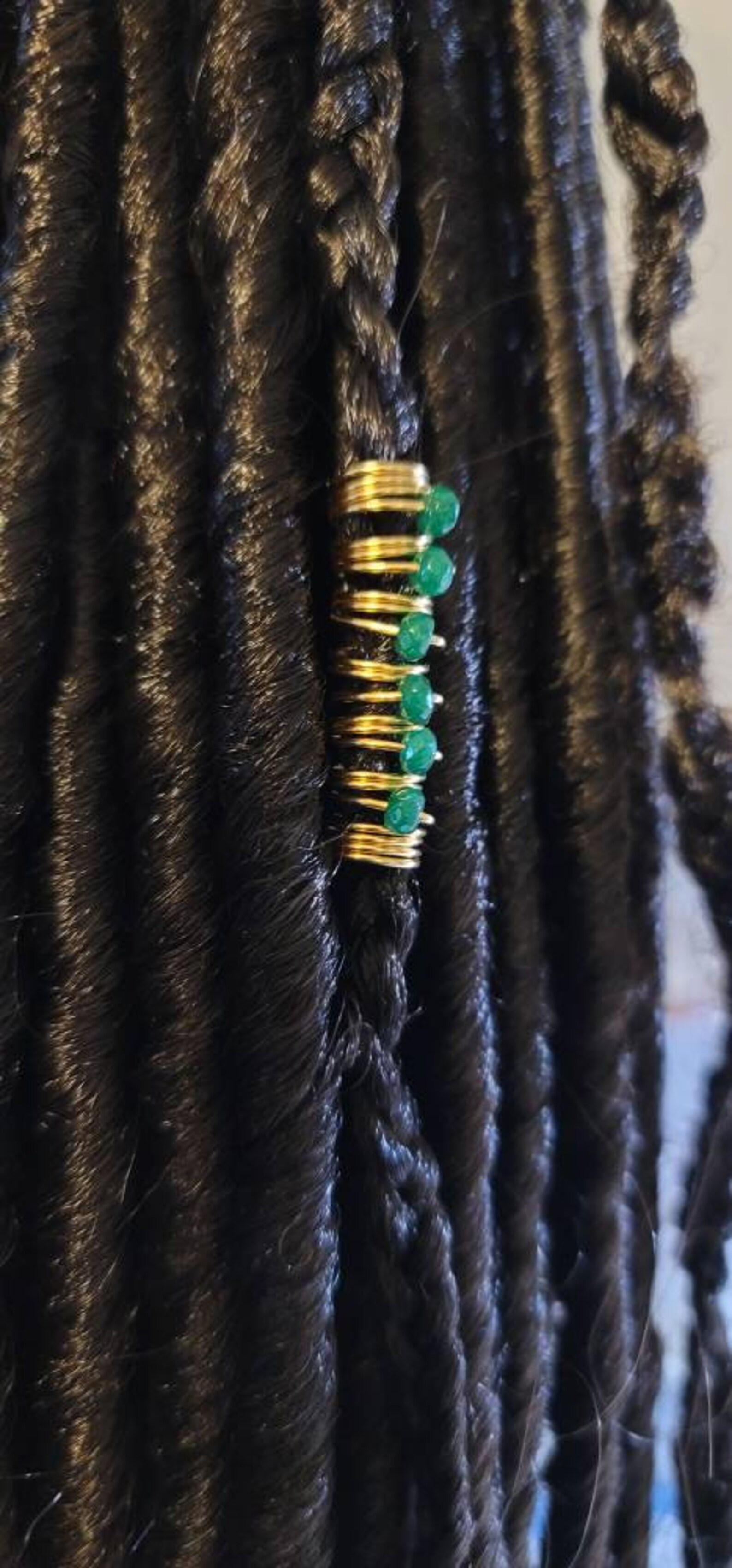 Jade Crystal Loc Jewelry. Dreadlock Hair Accessories Beads | Etsy