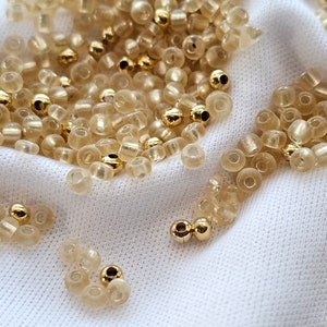 Small 24kt Gold Plated Loc Sprinkle Beads Mix, Braid Jewelry Dreadlock ...