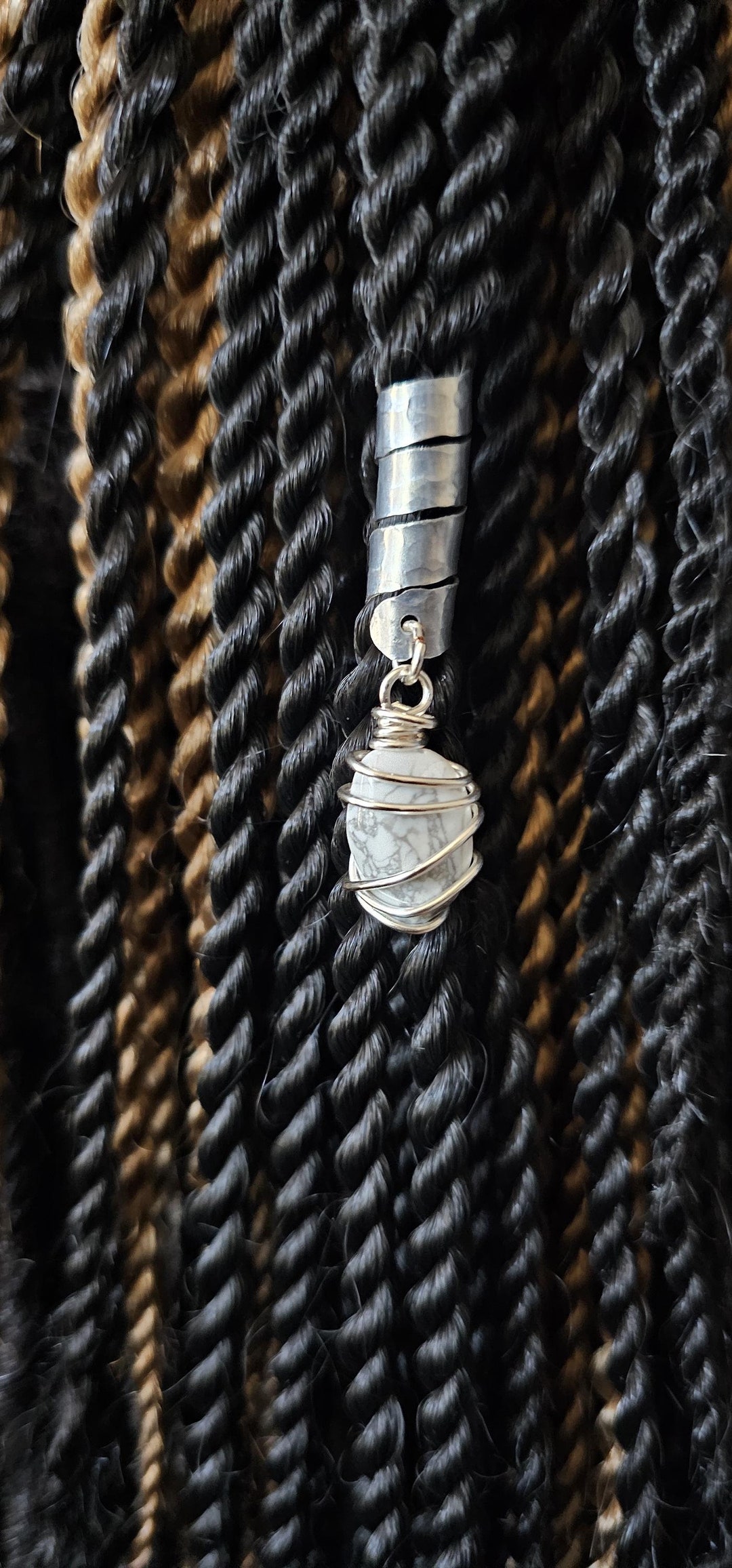 1 Pure Aluminum Crystal Loc Beads, Earthy Girl Crystal Loc Jewelry ...