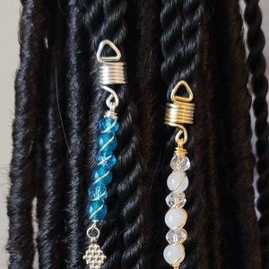 Jade Crystal Loc Beads. Dreadlock Accessories, Dread Beads, Loc Jewelry ...