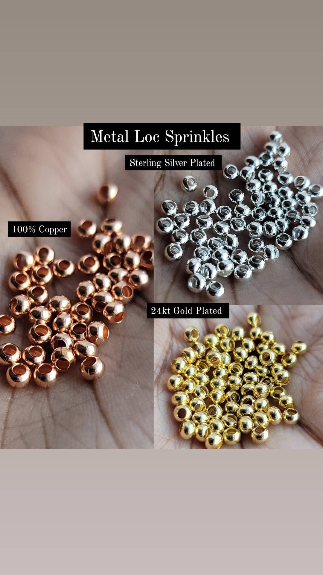 Metal Dreadlock Sprinkle Beads, Braid Jewelry Dreadlock Hair ...