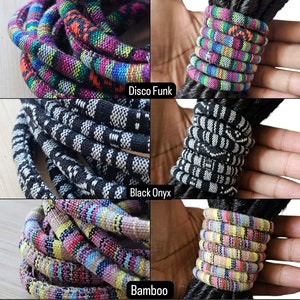 No Wire Dreadlock Loc Ties, Long Cotton Hair Tie, Thick Hair Holder ...