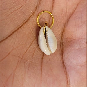 6pcs Silver Cowrie Shell Hair Rings, Dread Rings Loc Jewelry, Braid ...