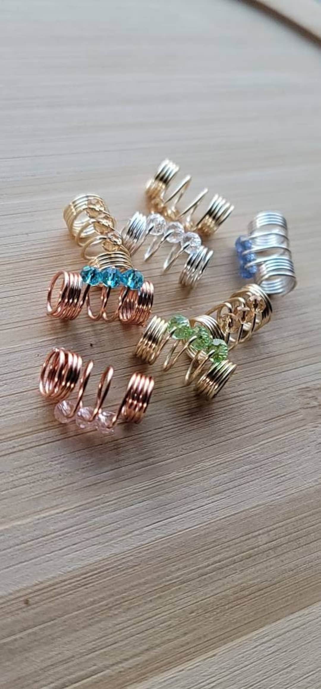 10 Piece Loc Sprinkle Beads Set Braid Jewelry Dreadlock Accessories ...