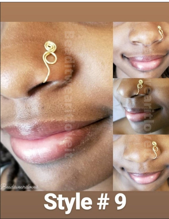 Fake Nose Ring Gold Nose Cuff Nose Jewelry Etsy