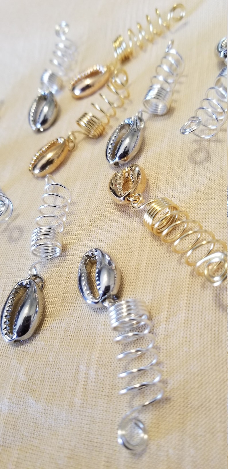 CLEARANCE Cowrie Shell Loc Jewelry, Dreadlock Hair Accessories, Beads ...