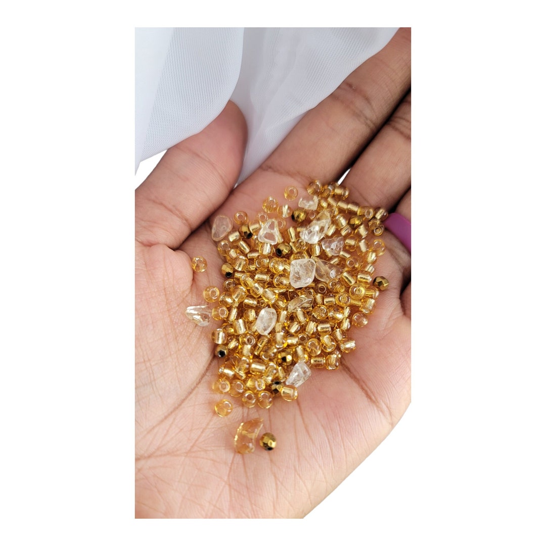 Citrine & Hematite Crystal Loc Sprinkle Beads: Braid/dreadlock Jewelry ...