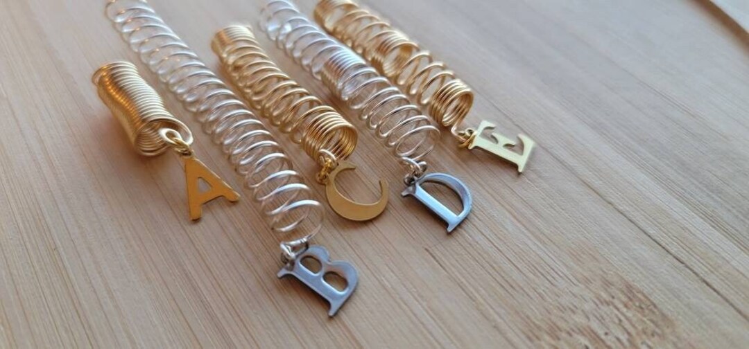 Letter Loc Jewelry, Initial Dreadlock Hair Accessories, Alphabet Beads ...