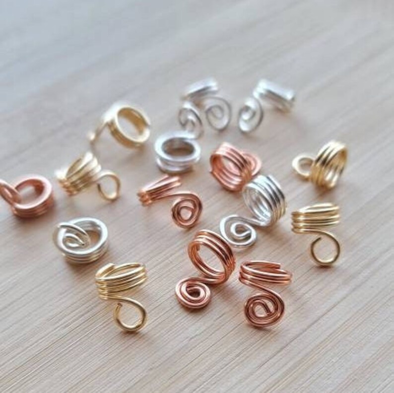 5 Piece Loc Sprinkle Beads Set, Braid Jewelry, Dreadlock Accessories ...