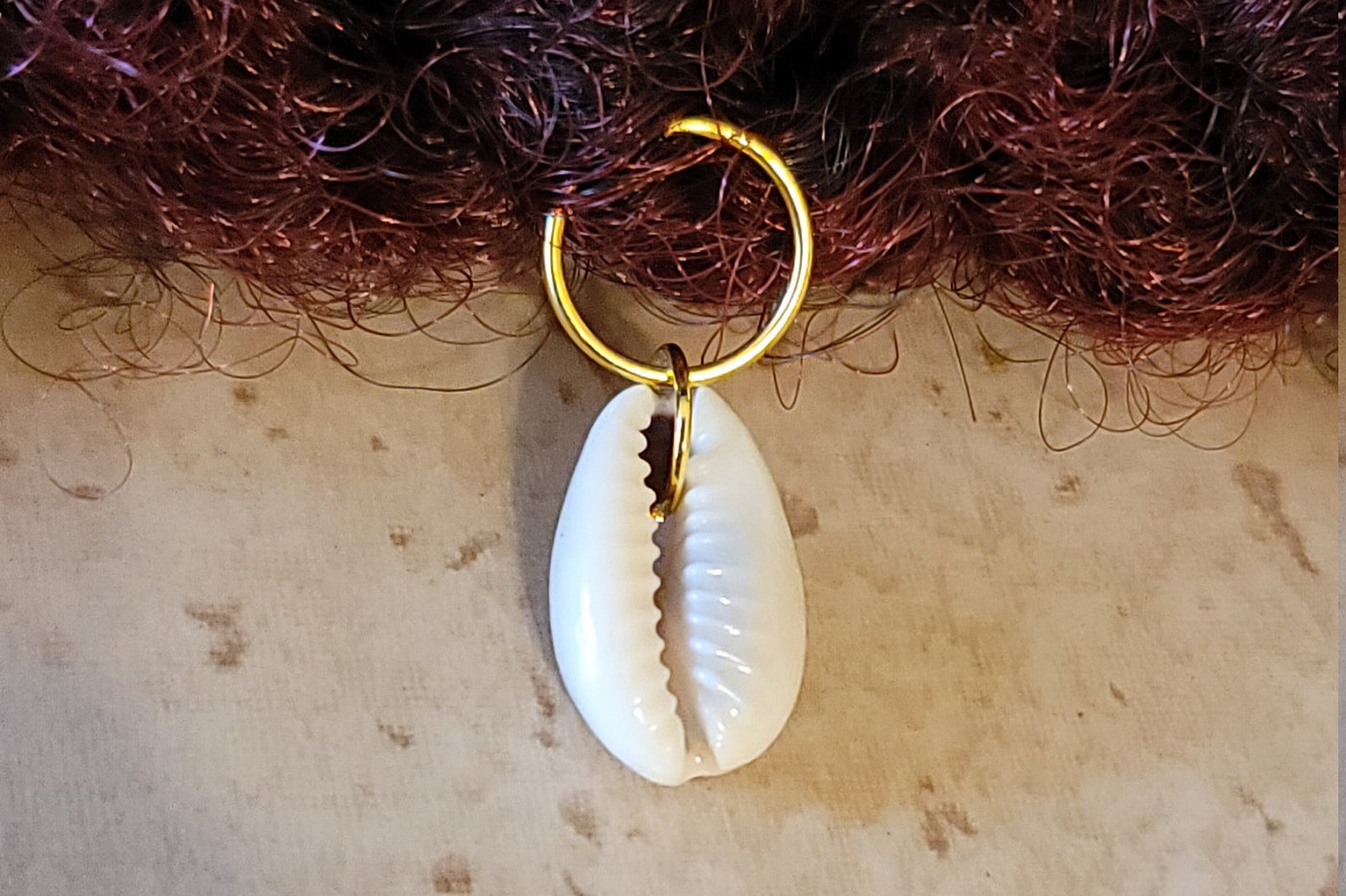 6pcs Silver Cowrie Shell Hair Rings, Dread Rings Loc Jewelry, Braid ...