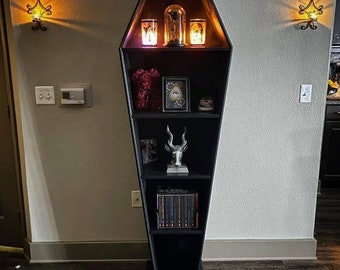 Coffin Bookcase - Etsy