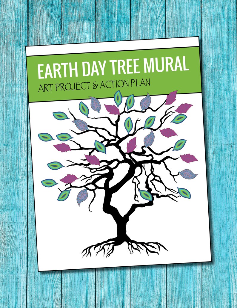 Earth Day Tree Mural / Mosaic Project Plans - Etsy