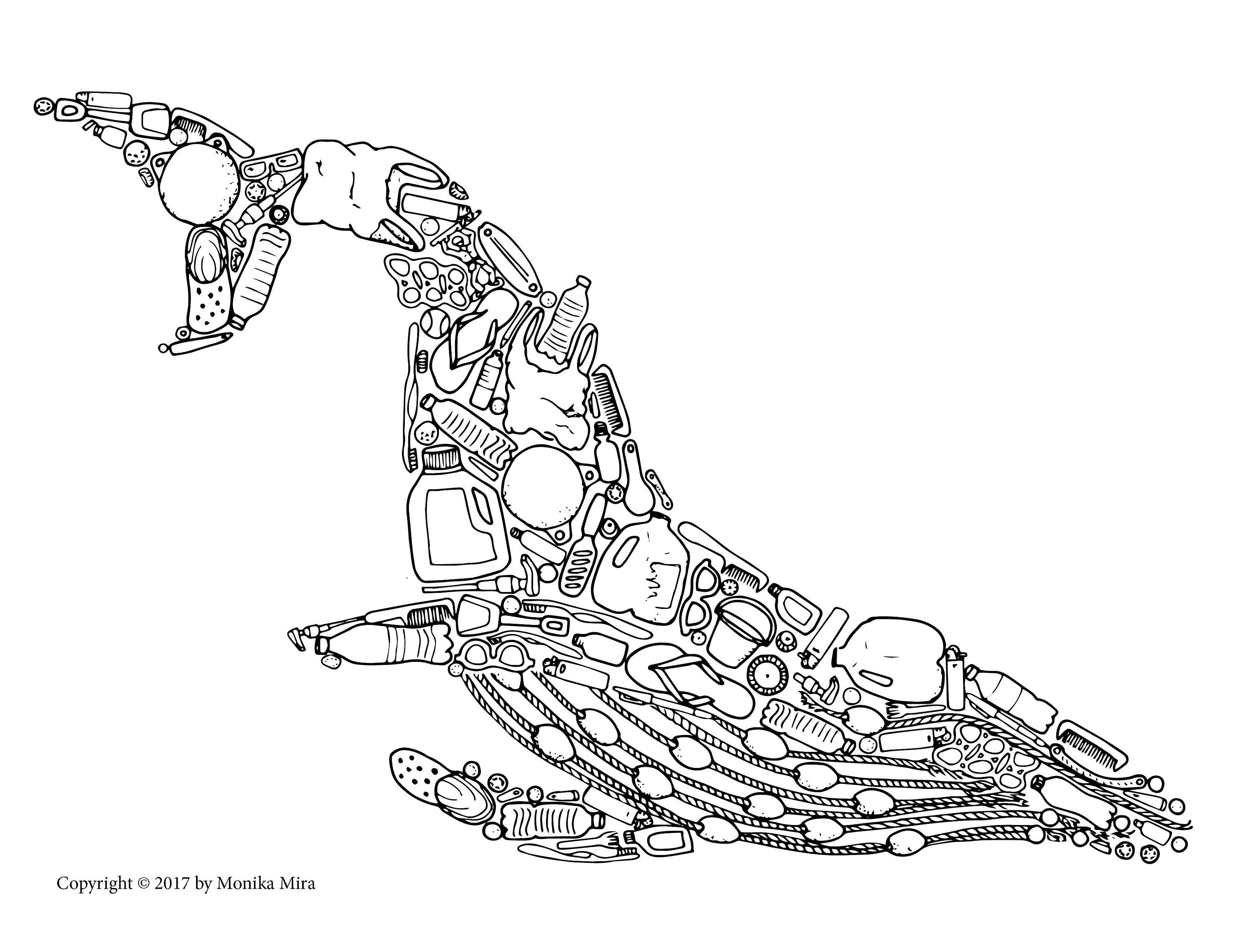 World Oceans Day Coloring Pages | Marine Debris Awareness Coloring ...