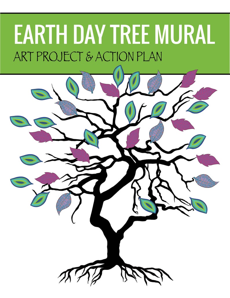 Earth Day Tree Mural / Mosaic Project Plans - Etsy