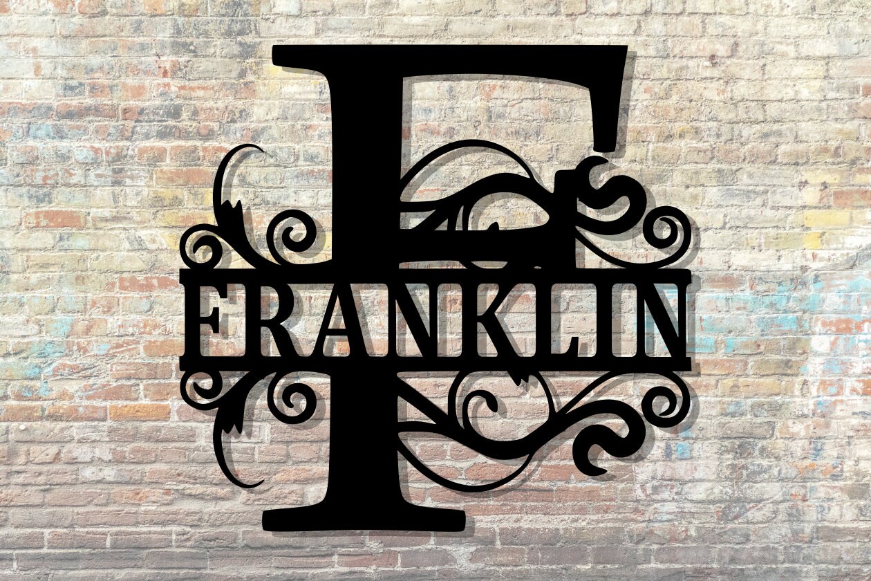Custom Metal Monogram, Last Name Sign, Family Name Sign, Closing Gift ...