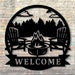 Camping, Welcome Sign, Campers, Lawn Chairs, Patio Decor, Yard Decor ...