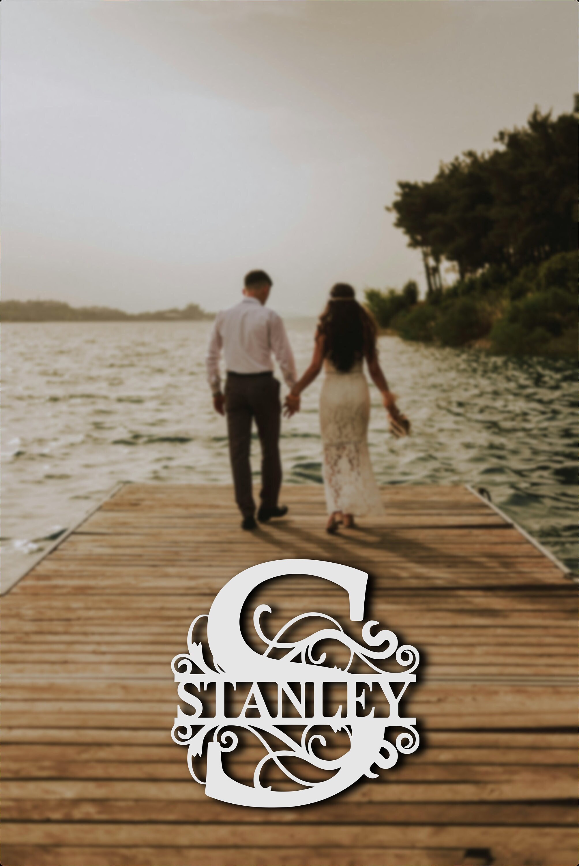 Custom Metal Monogram, Last Name Sign, Family Name Sign, Closing Gift ...