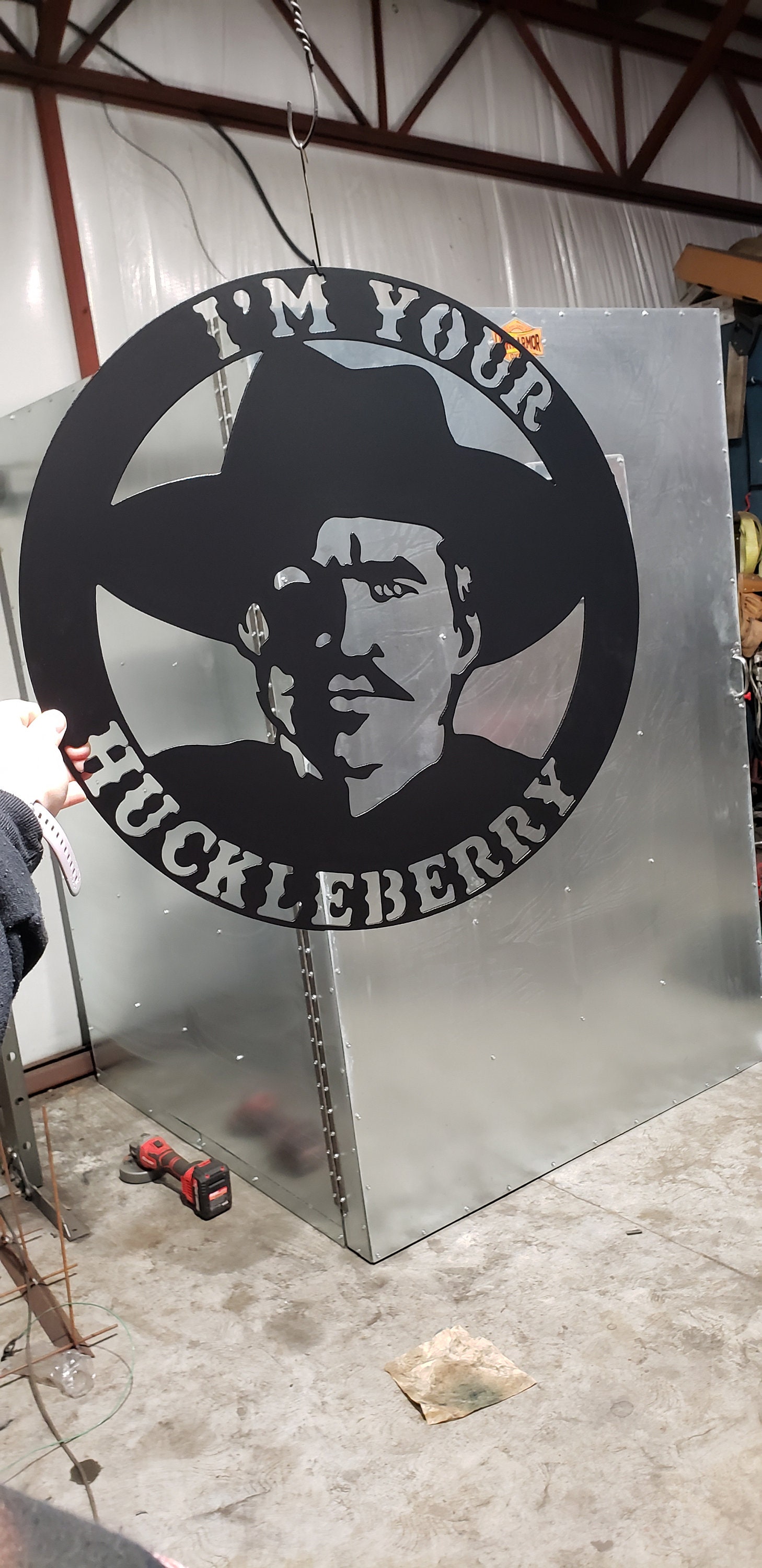 Doc Holliday Quote, I'll Be Your Huckleberry Metal Sign, Tombstone ...