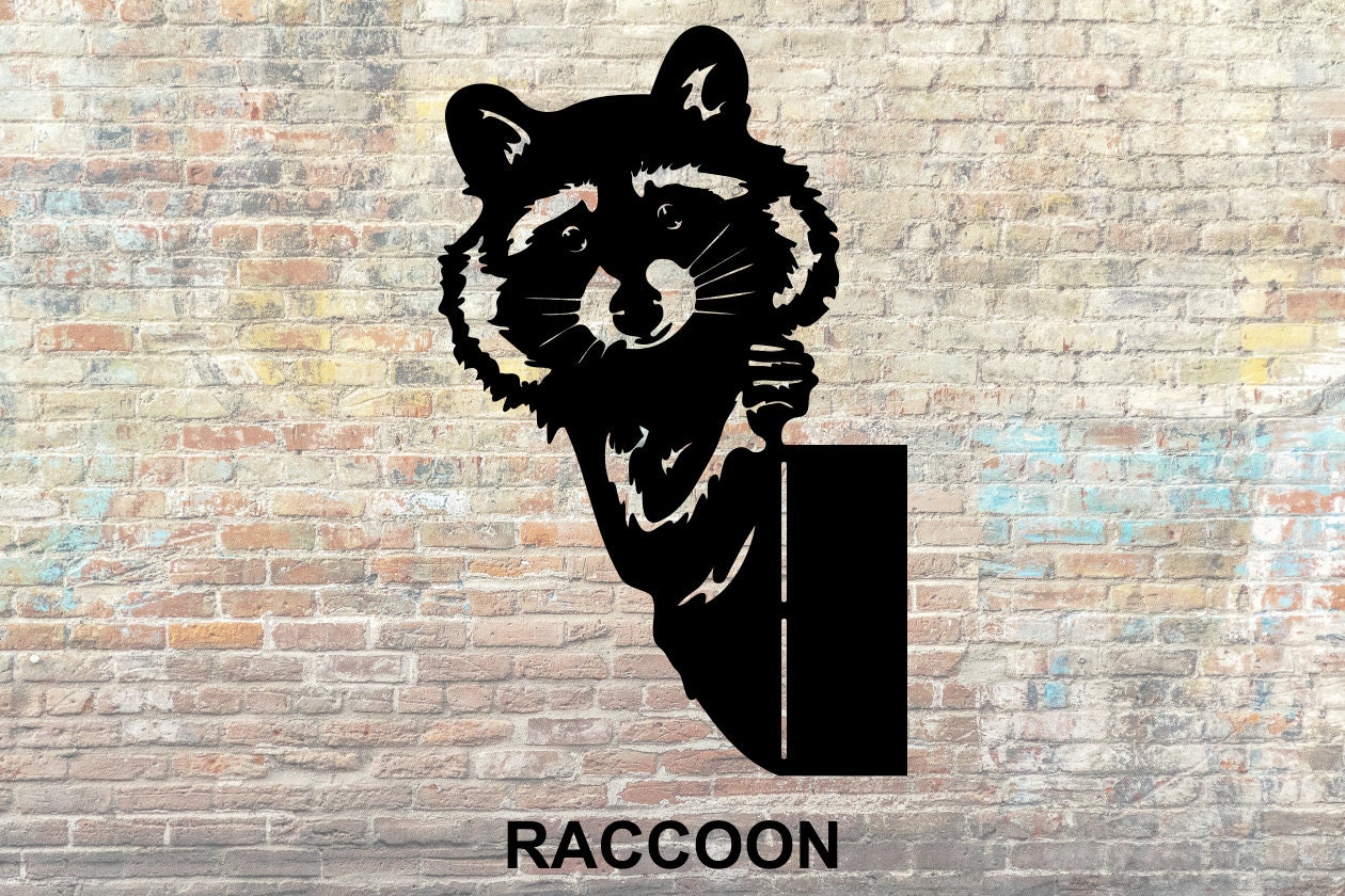 Peek-a-boo Metal Cow Goat Horse Raccoon, Cow Garden Decor, Metal Cow ...