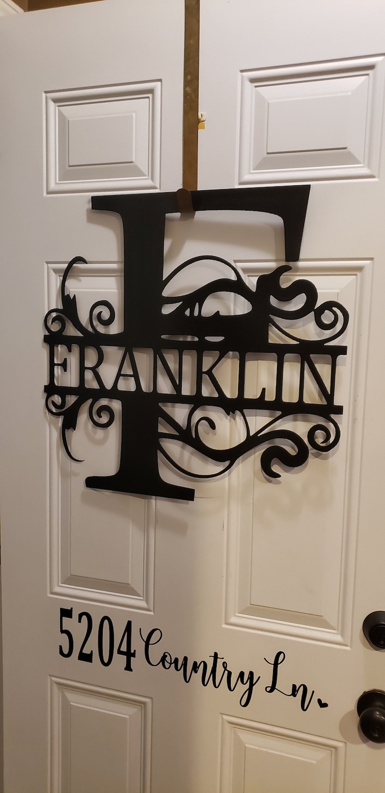 Custom Metal Monogram, Last Name Sign - Etsy