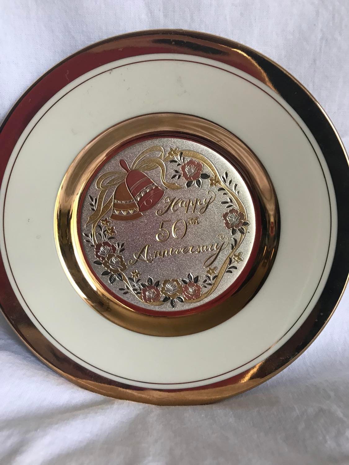 50th Anniversary Plate - Etsy