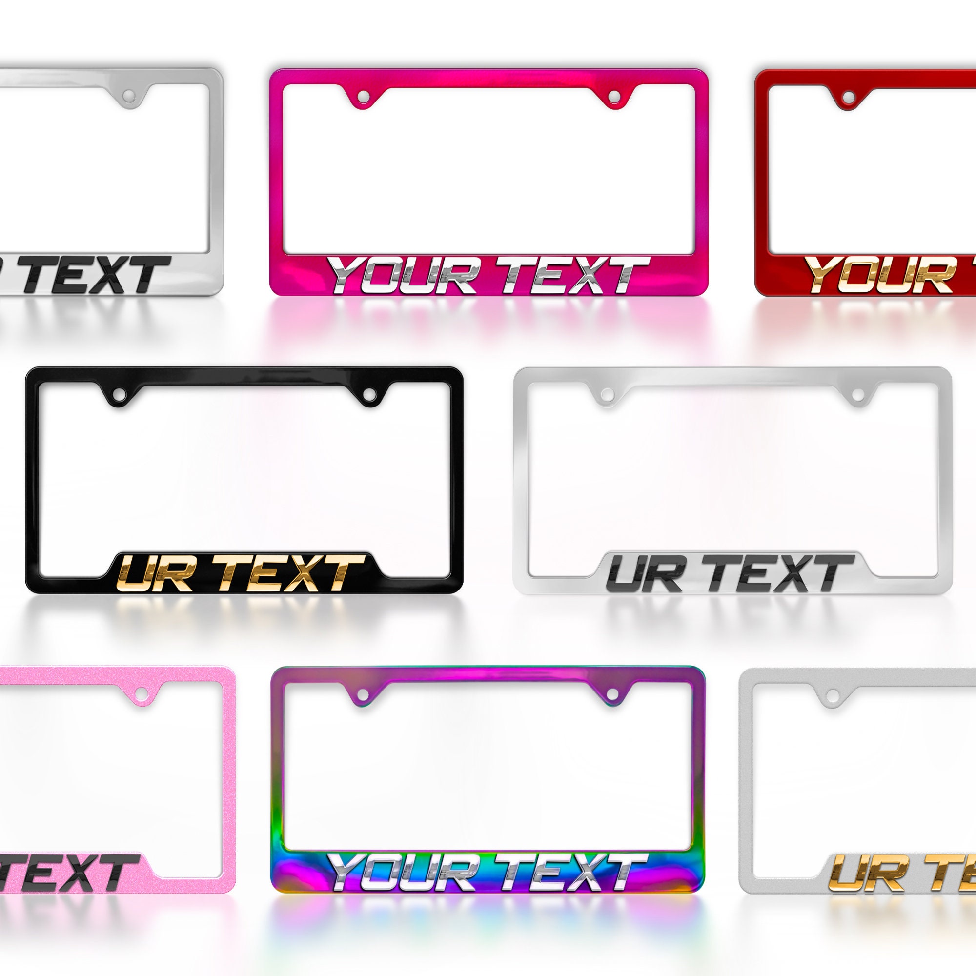 Personalized All Metal High Quality 3D License Plate Frame Tag Cover - Etsy