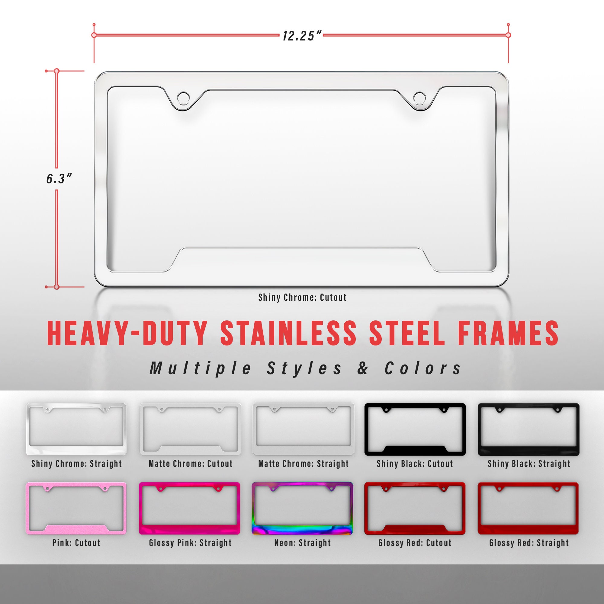 Personalized All Metal High Quality 3D License Plate Frame Tag Cover - Etsy